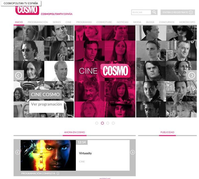Cosmo renueva su nueva web e incorpora contenidos exclusivos - Cine y Tele