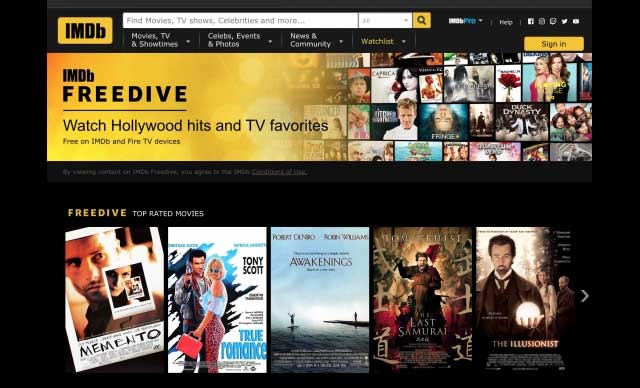 IMDb lanza su propio servicio de streaming gratuito en Estados Unidos ...