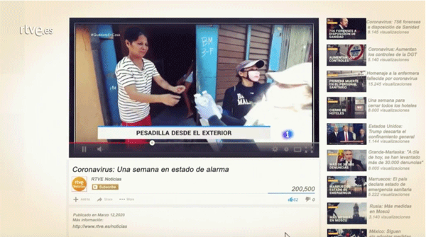 RTVE Noticias ya está disponible en YouTube - Cine y Tele