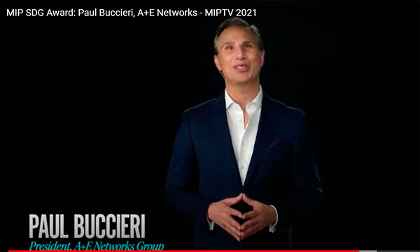 Paul Buccieri recibe el segundo premio anual MIP SDG en Digital MIPTV ...